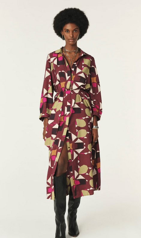 Ba&sh Ara Dress - Prune – Shop Fuschia