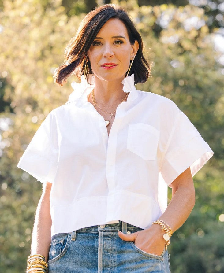 KMJ Reese Shirt - White – Shop Fuschia